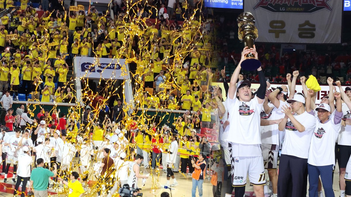 LG, 눈물의 창단 첫 우승…MVP 허일영 | 연합뉴스