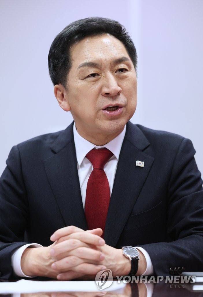 김기현, 연합뉴스와 인터뷰 | 연합뉴스