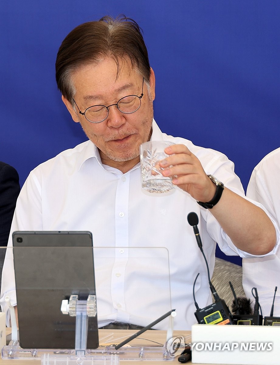 단식 8일 이재명 대표 연합뉴스