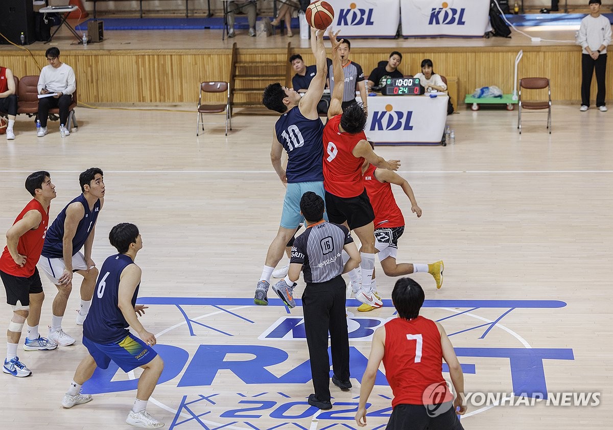 KBL 2024 신인드래프트 일반인 실기테스트 | 연합뉴스